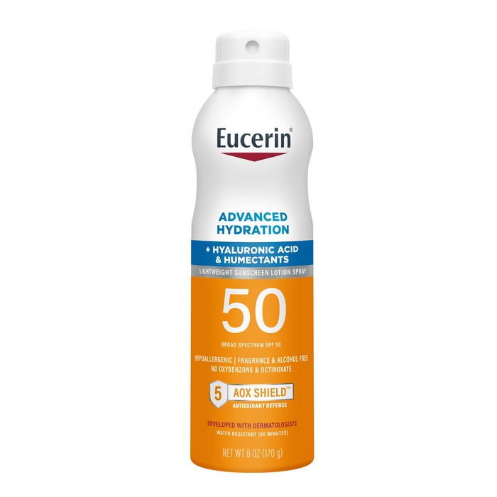 Eucerin Sun Advanced Hydration SPF50 Spray 6oz By Beiersdorf/Cons Prod