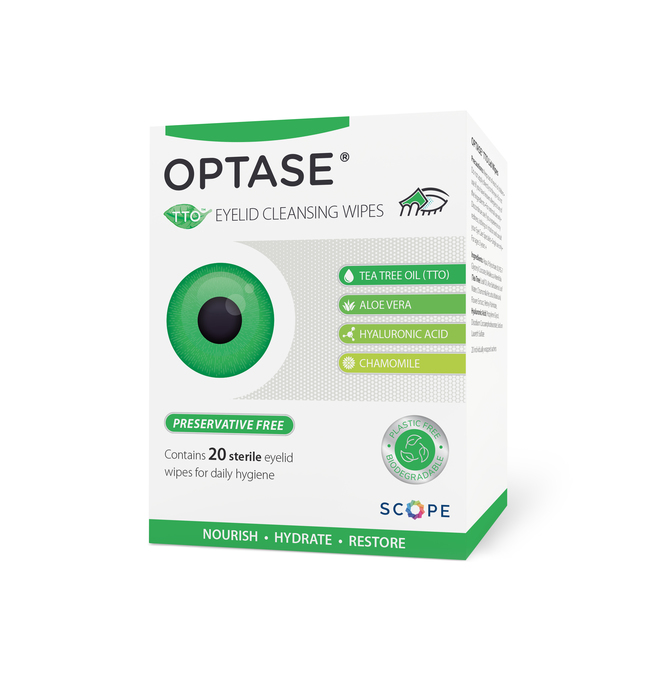 Optase Tto Eyelid Cleansing Wpe 20Ct By SCOPE HEALTH
