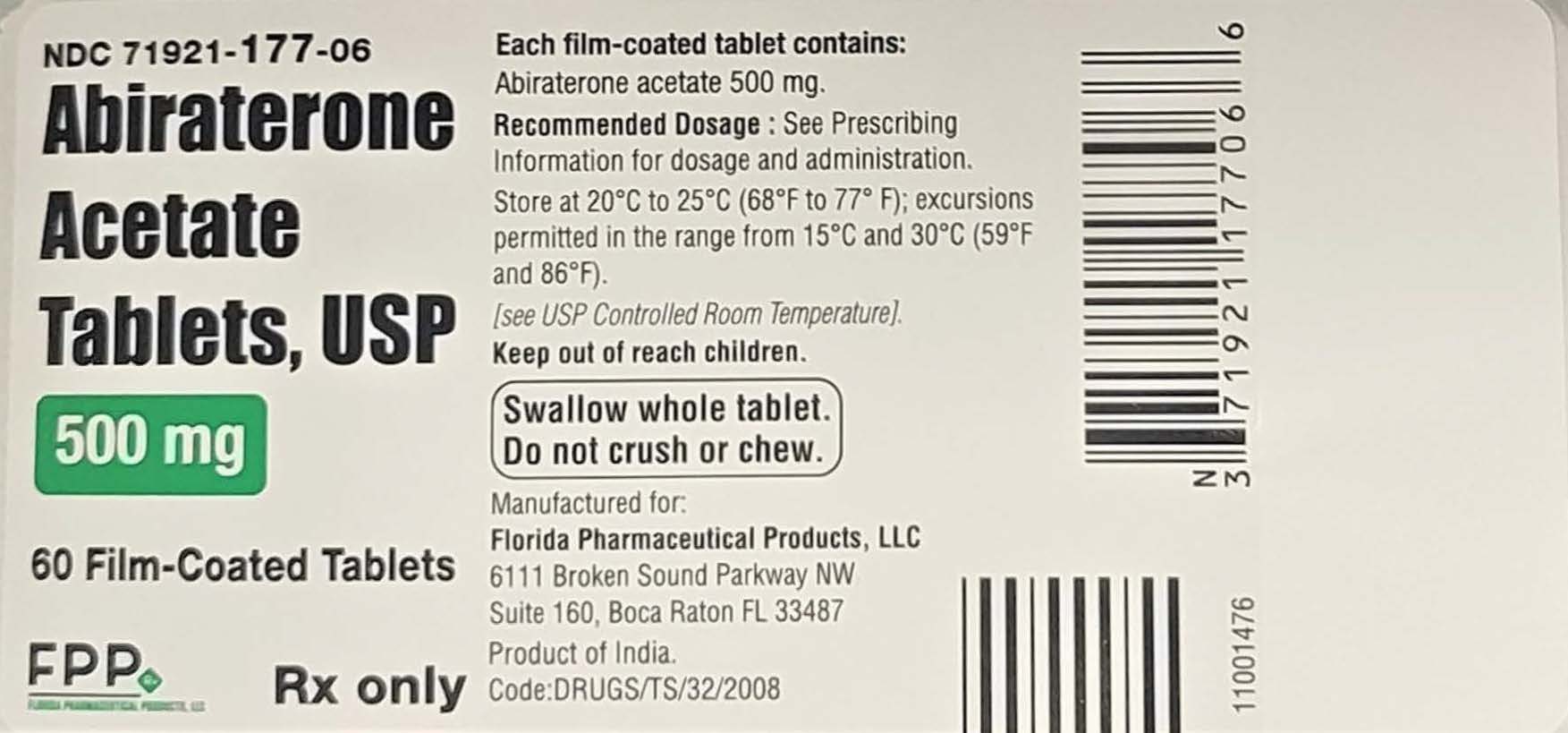 Rx Item-Abiraterone 500 Mg Tab 60 By Florida Pharm USA Gen Zytiga Exp 2 ...