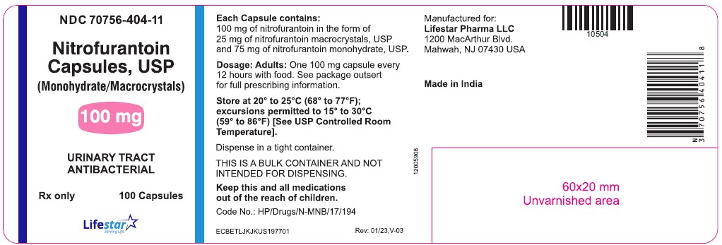 Rx Item-Nitrofuranton 50MG Macro 100 Cap by Lifestar Gen Macrodantin