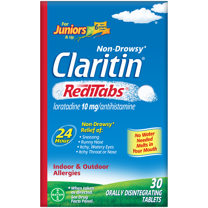 Claritin 24H Reditabs Pedi For Juniors& Up 10Mg Tab 30 Ct By Bayer/Cons ...