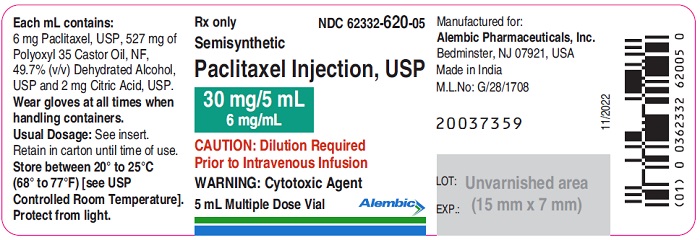 Rx Item-Paclitaxel 6 Mg/Ml Vl 5ml By Alembic Pharma