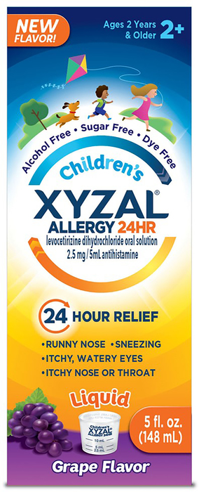 Pack Of 12-Xyzal Children'S Allergy 24Hr Grape Liquid 5Oz By Chattem Drugs