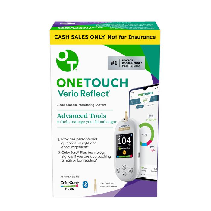 OneTouch Verio Reflect Blood Glucose Meter 1ctBy Lifescan USA