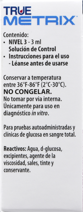 Pack of 12-True Metrix Control 3ml Sol Level 3 By TrIvidia