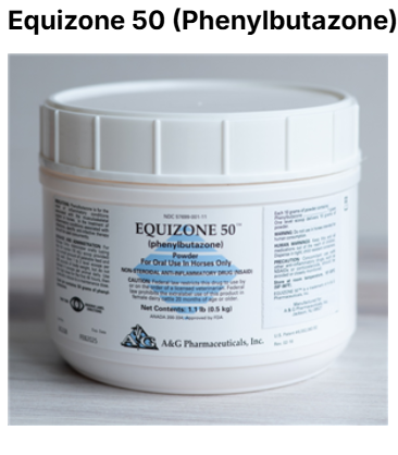 Equizone 50 (Phenylbutazone) Powder for Horses, 1.1lb by A&G Pharma USA