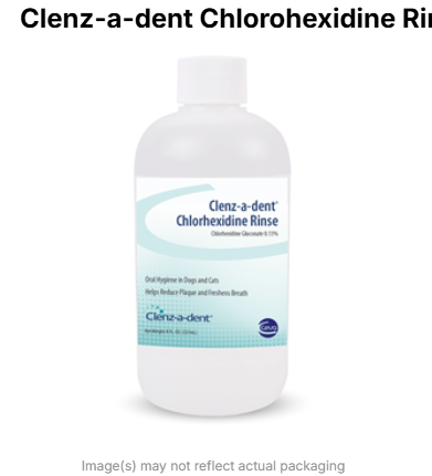 Clenz-a-dent Chlorohexidine Rinse, 8oz By Ceva(Vet)