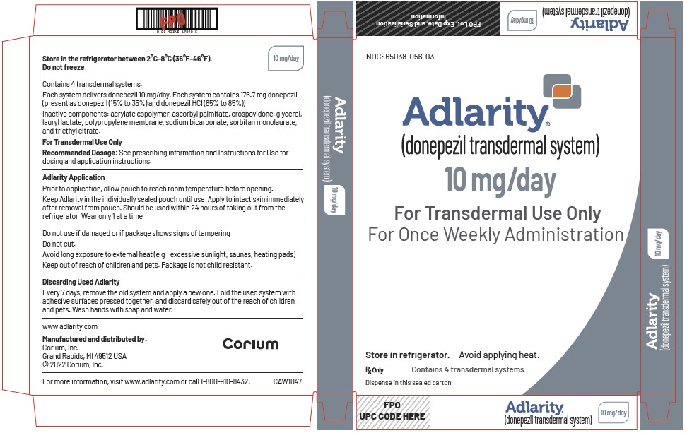 Rx Item-Adlarity 10Mg/Day 4 Patches Donepezil By Prasco Labs USA