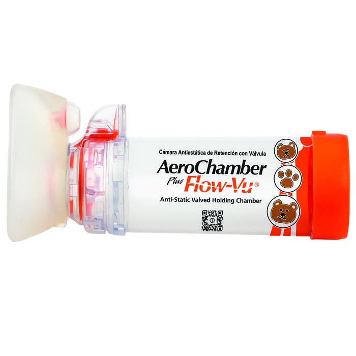 Aerochamber Plus Flow-Vu Mouthpiece One by Monaghan Medical Small