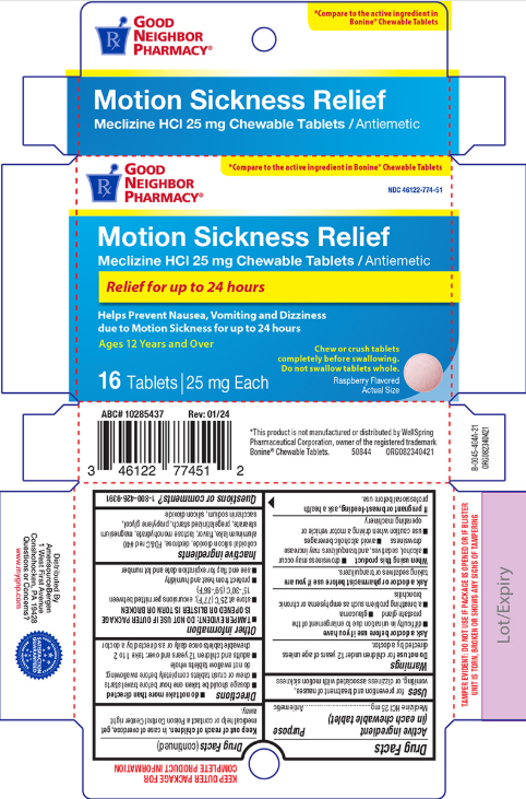 GNP Motion Sickness Relief Chewable Tablets 16ct By LNK International ...