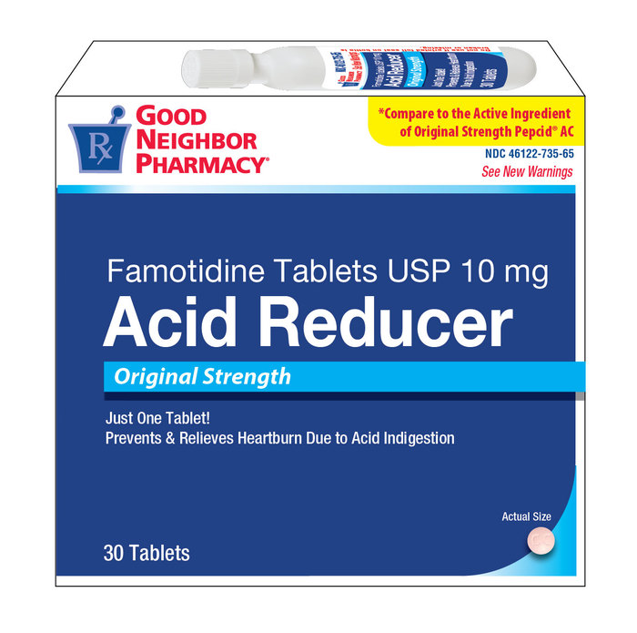 Pack of 12 GNP Acid Reducer Famotidine 10mg Tablets 30ct By Aurohealth ...