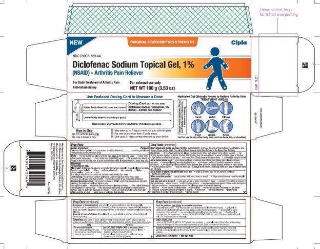 Diclofenac Sodium 1% 100 Gm Gel Each By Cipla Pharma USA Gen Voltaren