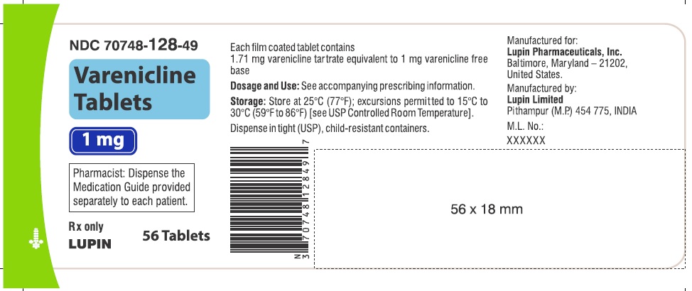 Rx Item-Varenicline 1MG 56 TAB by Ascend Pharm USA Gen Chantix