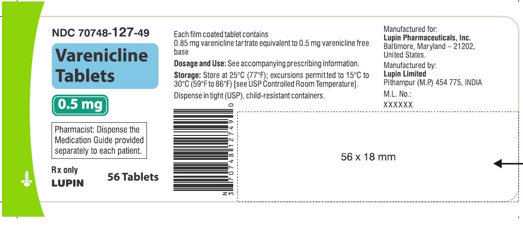 Rx Item-Varenicline .5MG 56 TAB by Lupin Pharm USA Gen Chantix