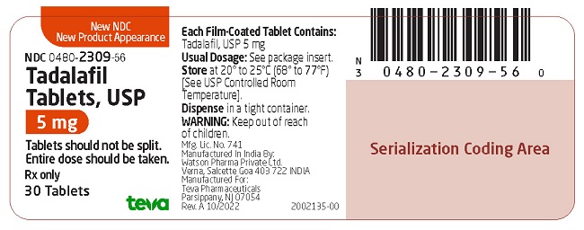 Rx Item-Tadalafil 10Mg 30 Tab By Teva Pharma USA Gen Cialis