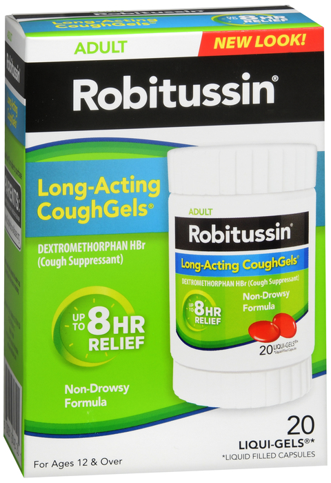 Robitussin Long-Acting CoughGels 20ct By Haleon USA