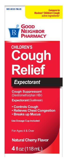 Case of 12-Good Neighbor Pharmacy Children's Cough Relief DM Cherry 4oz