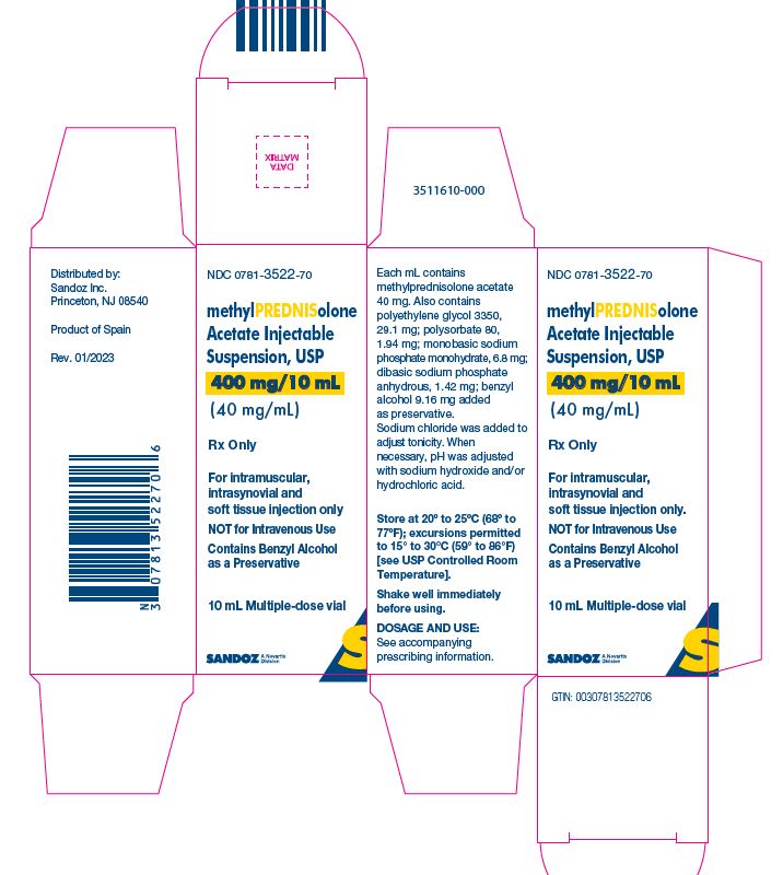 Rx Item-Methylprednisolone 40 Mg/Ml Vial 10ML by Sandoz Pharma Gen Depo ...