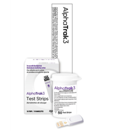 AlphaTrak 3 Blood Glucose Monitoring Test Strips, 50 Count By Zoetis ...