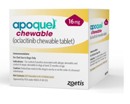 Apoquel 16 Mg 100 Tablets
