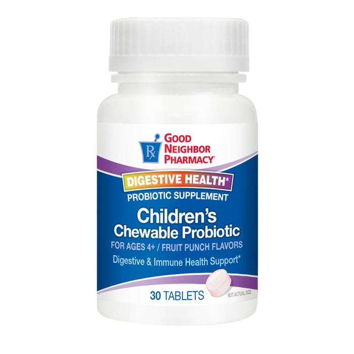 Case of 12-GNP Children's Chewable Probiotic Fruit Punch Tablets 30ct