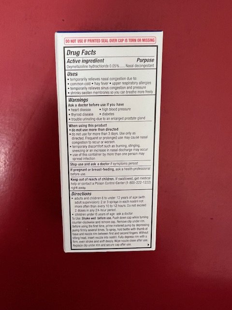 Nasal Decongestant 0.05% Spy 30 Ml By Major Pharma Gen Afrin