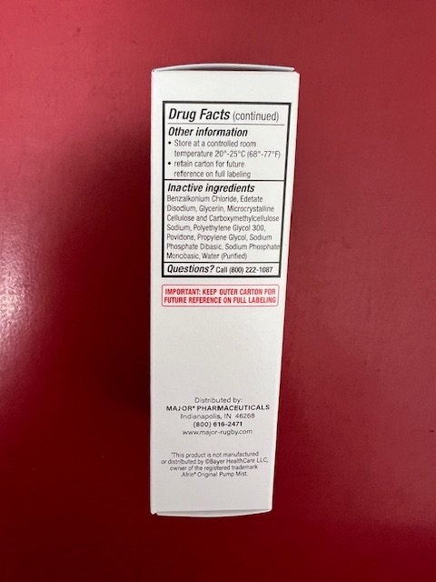 Nasal Decongestant 0.05% Spy 30 Ml By Major Pharma Gen Afrin