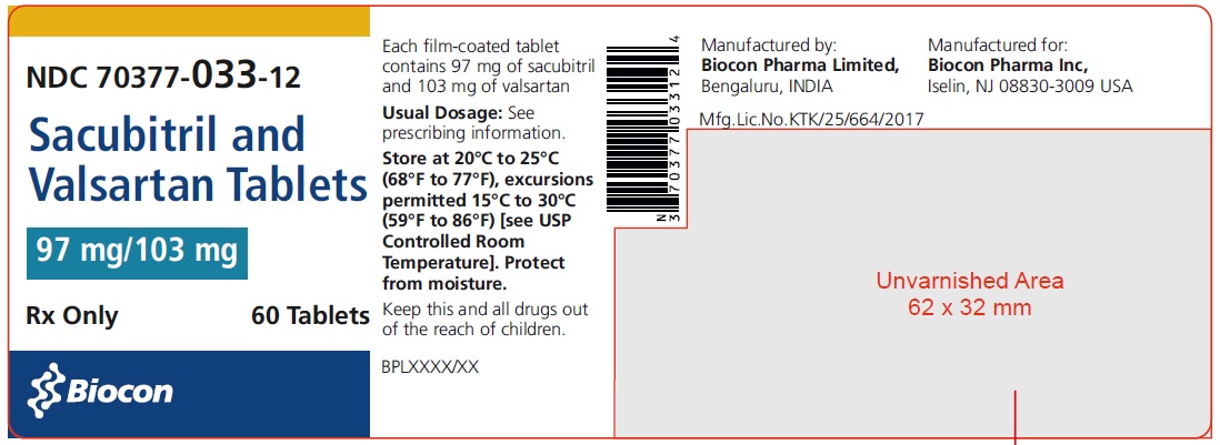Rx Item-Sacubitril-Valsartan 97-103 Mg Tab 60 By Biocon Pharma USA Entresto