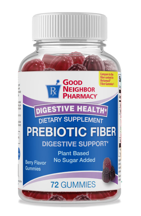 Case of 12-Good Neighbor Pharmacy Prebiotic Fiber Gummies 72ct