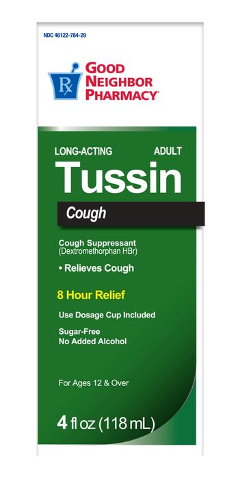 Case of 36-Good Neighbor Pharmacy Tussin Long-Acting S/F Cough Syrup 4oz