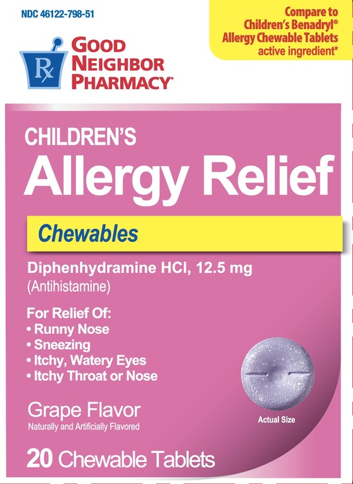 Good Neighbor Pharmacy Children's Allergy Relief Grape Chewable Tablets ...