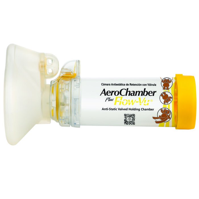 Aerochamber Plus Flow-Vu Medium Mask One by Monaghan Medical