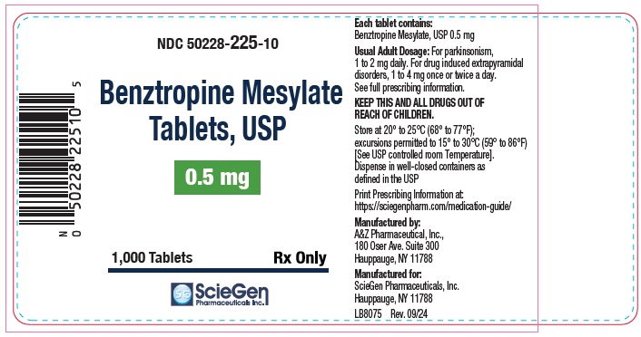 Rx Item-Benztropine Mesylate 0.5 Mg Tab 1000 Sciegen Pharma Gen Cogentin