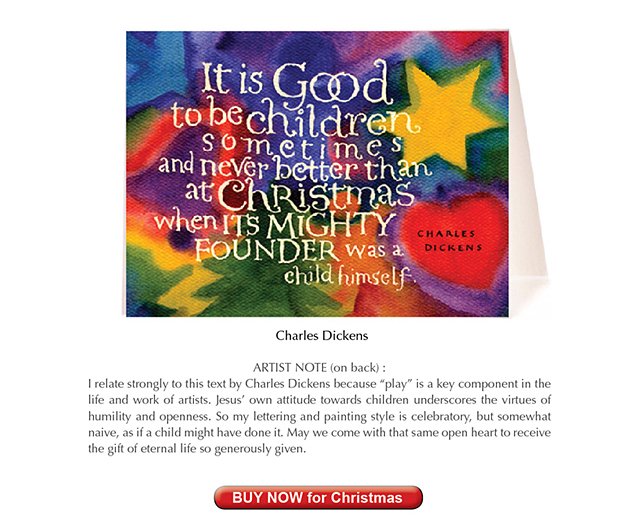 Christmas Cards by Calligrapher Timothy R. Botts