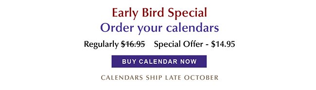 2020 Calendar by Tim Botts, Christ in You - The Hope of Glory