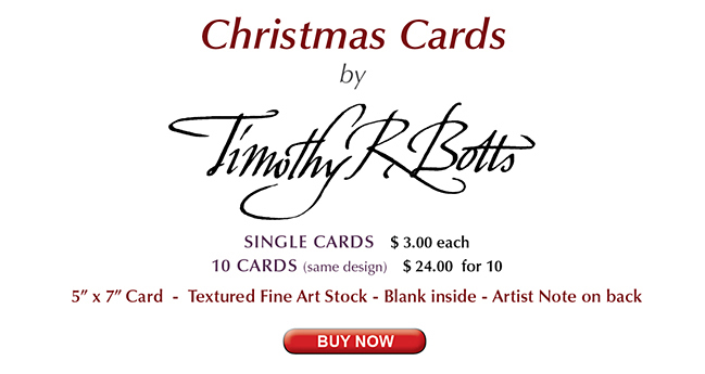 Christmas Cards by Calligrapher Timothy R. Botts