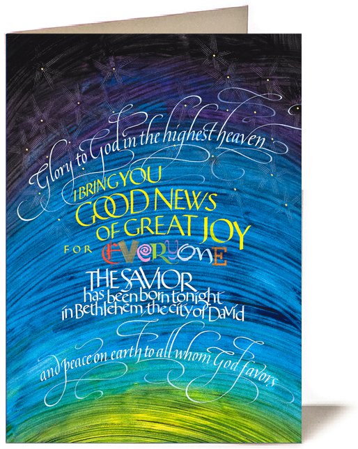 Luke 2 10 Card 3079
