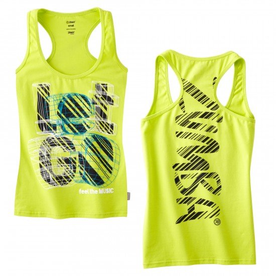 Zumba - Let Go - Racerback Tank Top size XL - Zumba Green