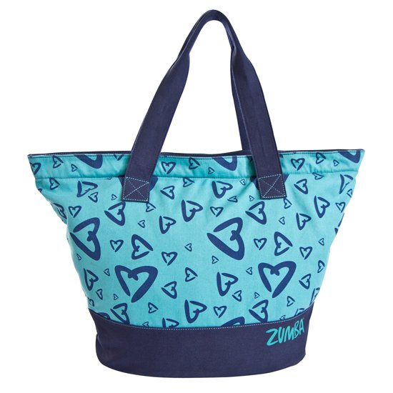 Zumba Heart Canvas Tote Bag - Ceramic/Blueprint (free shipping)