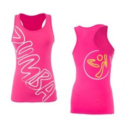 Zumba Fitness Fancy Racer Back Tank Top size XS - Pink