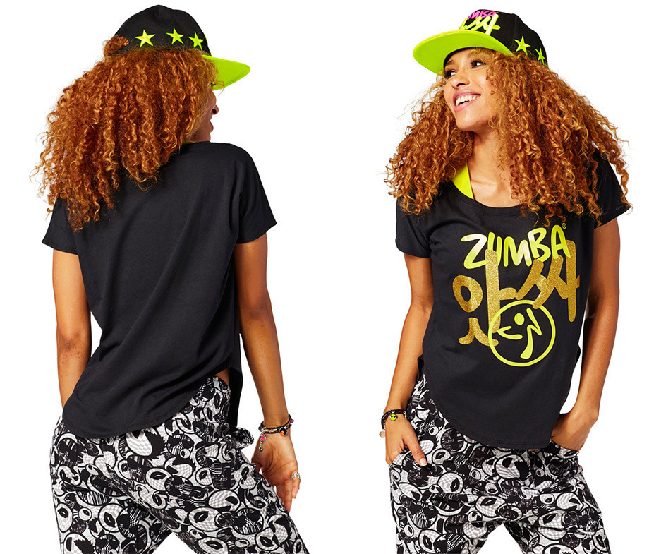 *Best Seller* Zumba Joy Tulip Top - Back to Black
