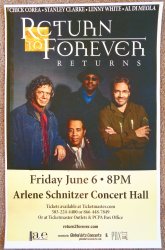 RETURN TO FOREVER POSTER ChicK Corea / Stanley Clarke / Lenny White ...