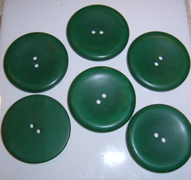 Large Green Plastic Button