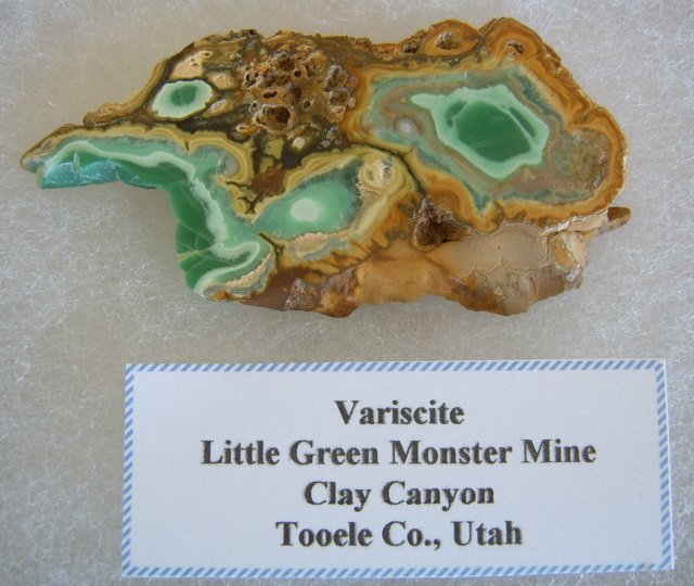 Fairfield Variscite Specimen Utah