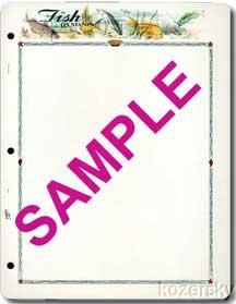 Fish on Stamps, White Ace Topical Stamp Album Pages