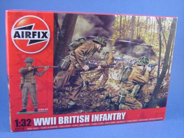 Airfix 1:32 Toy Soldiers WWII British Infantry 14 Piece Set 2718