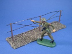 WWII 2-piece Resin Barbed Wire Fence Sections Diorama And Display ...