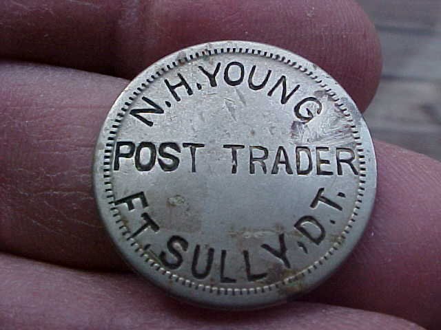 Fort Sully, Dakota Territory Token: N. YOUNG POST TRADER 25