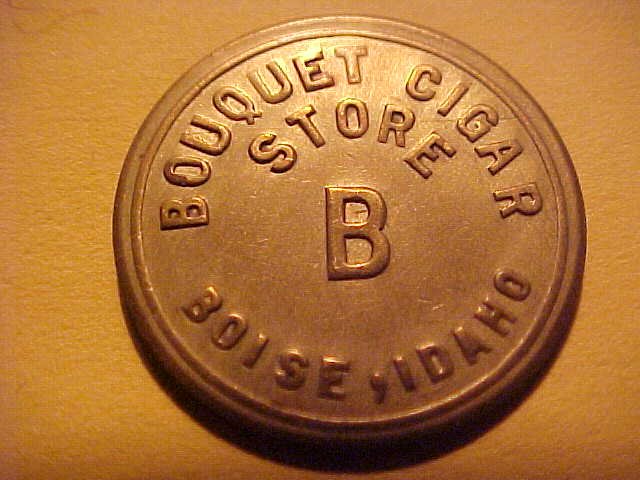 Boise, Idaho BOUQUET CIGAR STORE B 5c Token