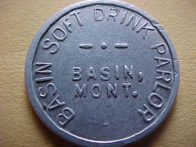 Basin, Montana BASIN SOFT DRINK PARLOR 12 1/2c Token